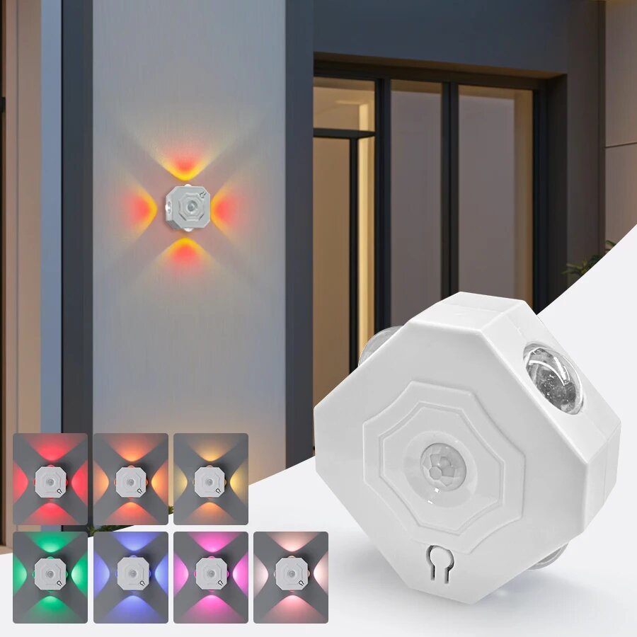 Ammtoo RGB магнитная настенная лампа с датчиком движения RGB