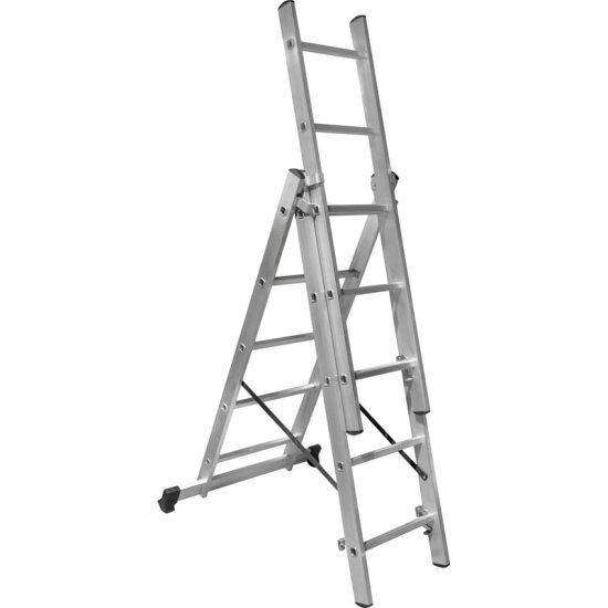 Трехсекционная лестница Gigant 5 ступеней L-03 3х5