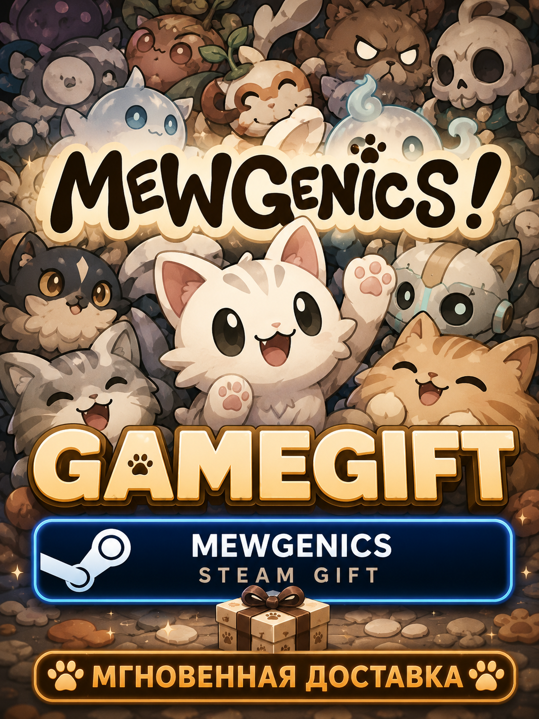 Игра Mewgenics для STEAM ПК (PC) | Страна активации - Аргентина | Подарком на Ваш аккаунт | Автовыдача