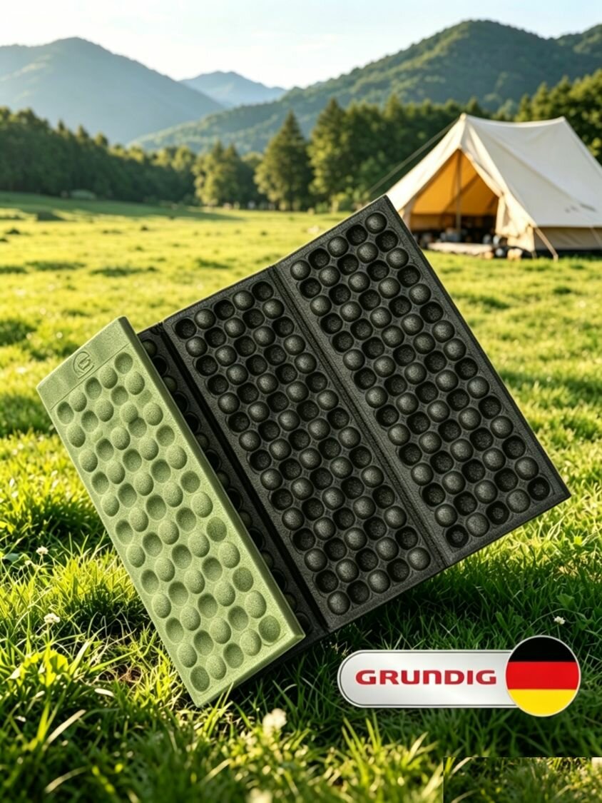 Grundig Сидушка туристическая складная XPE, 4 сложения, влагостойкая, 39x29 см (6 цветов)