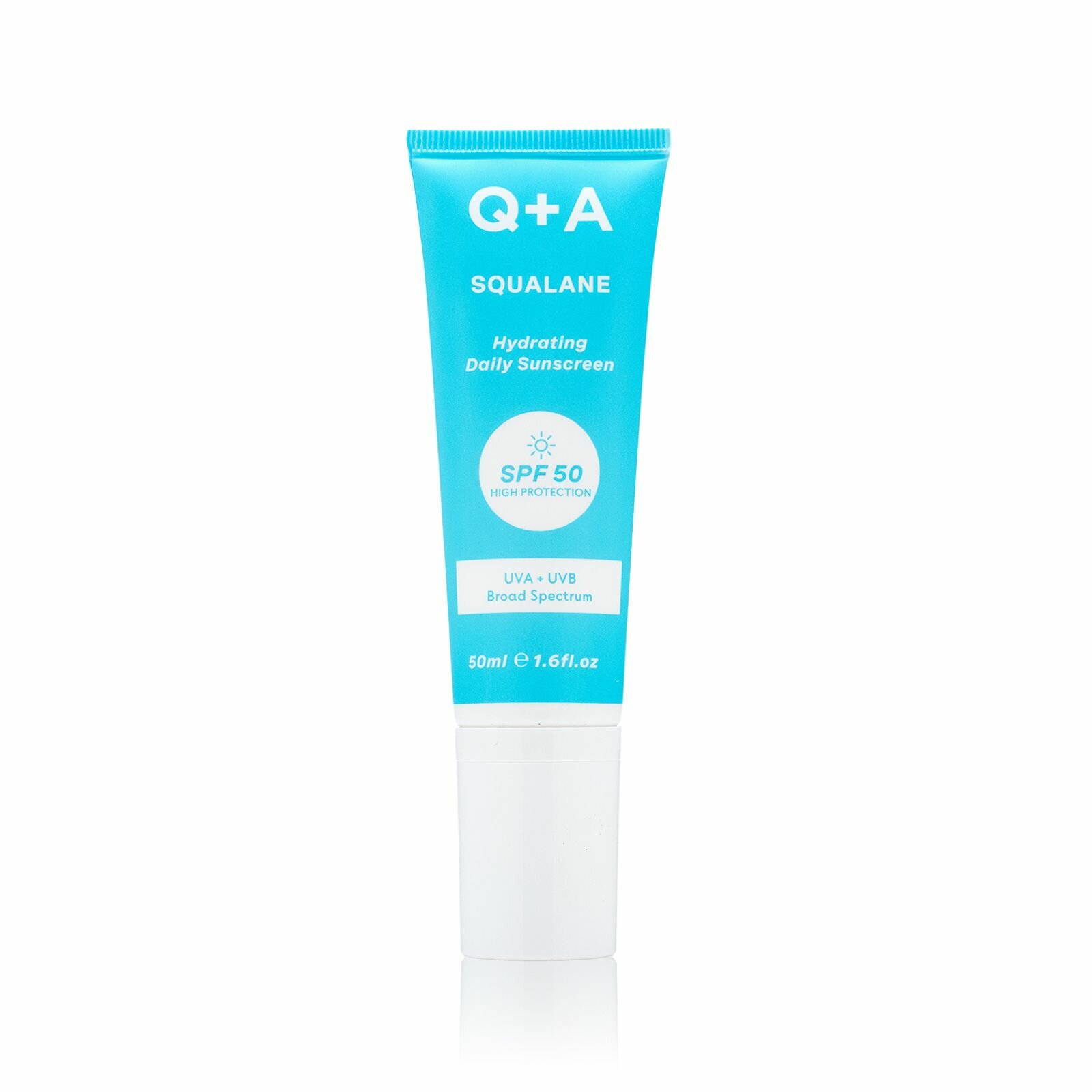 Q+A Солнцезащитный крем для лица SQUALANE SPF50, 50 мл