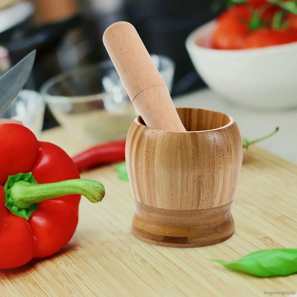 Ступка с пестиком, Дерево