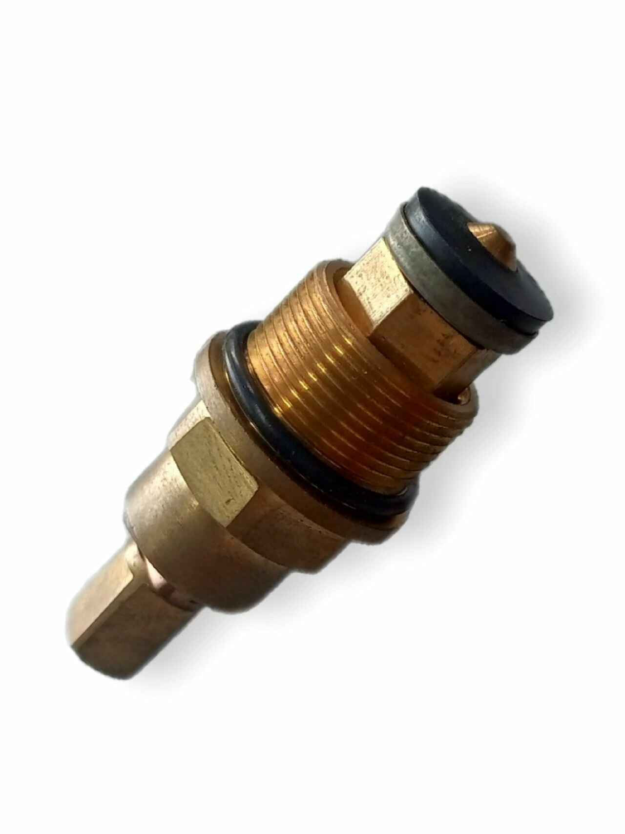 Кран-букса 1/2" резиновая, под квадрат, 1 заход резьбы, для вентильного смесителя