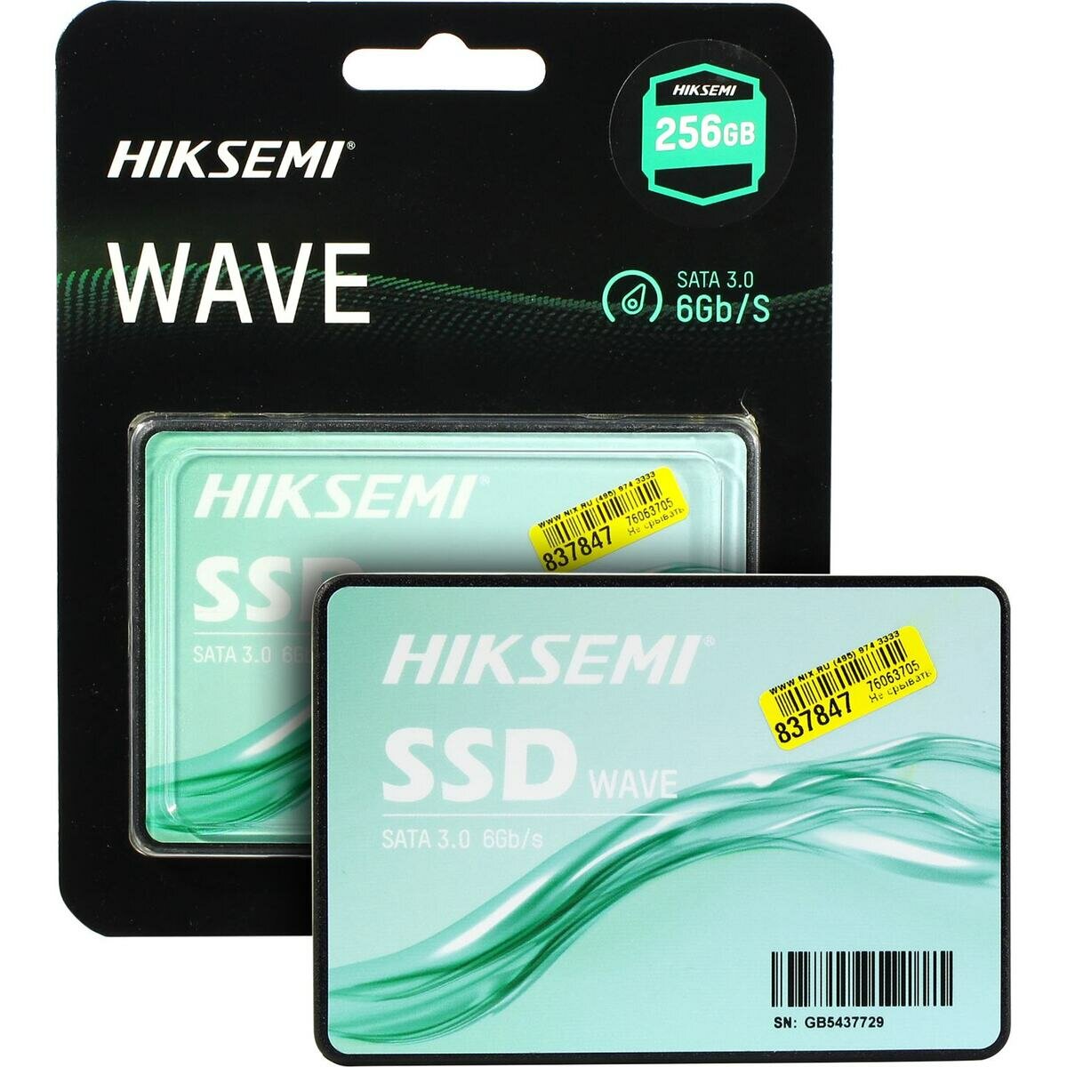 Wave(S) HS-SSD-WAVE(S) 256G 256 Гб SATA 6Gb/s (SATA-III) 2.5" (толщиной 7 мм), TBW 80, 0.28 DWPD