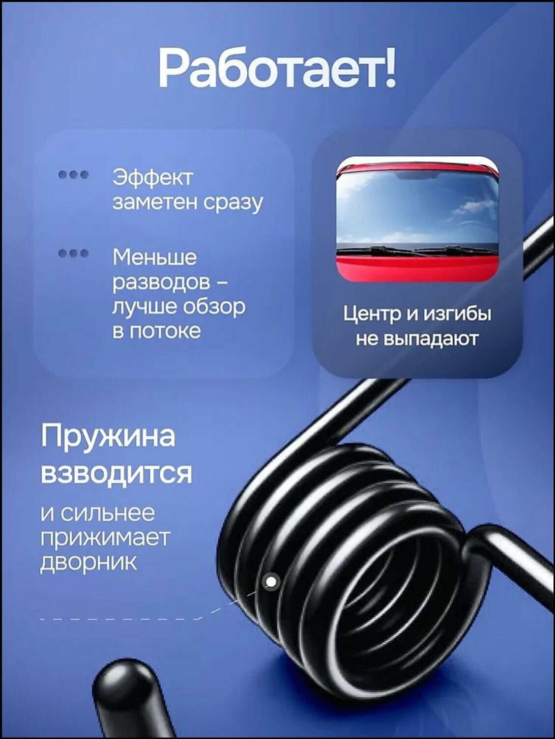 Усилитель стеклоочистителя, прижимные пружины для дворников, качественный