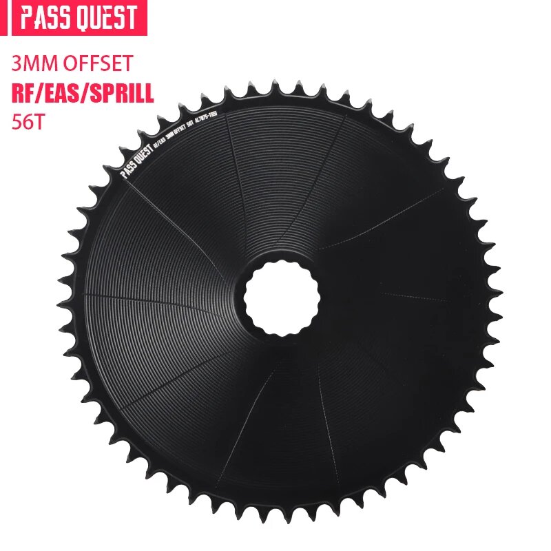 Звездочка PASS QUEST алюминиевая черная серебряная 32T для Race Face Atlas Turbine Next Xxe Sl Ec90