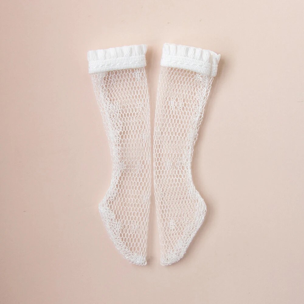 Носки для кукол Blyth из хлопка с кружевом Белый, Color - B
