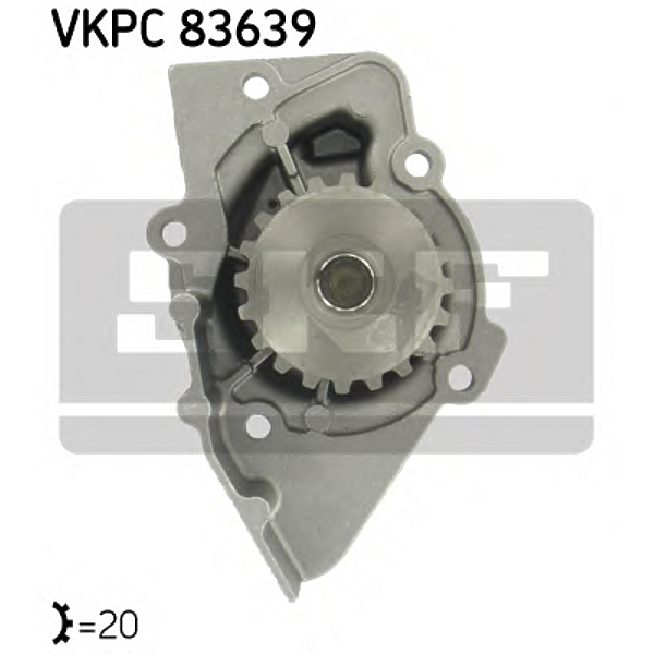 SKF VKPC83639 (0009400831589 / 1201C4 / 1609402380) насос водяной