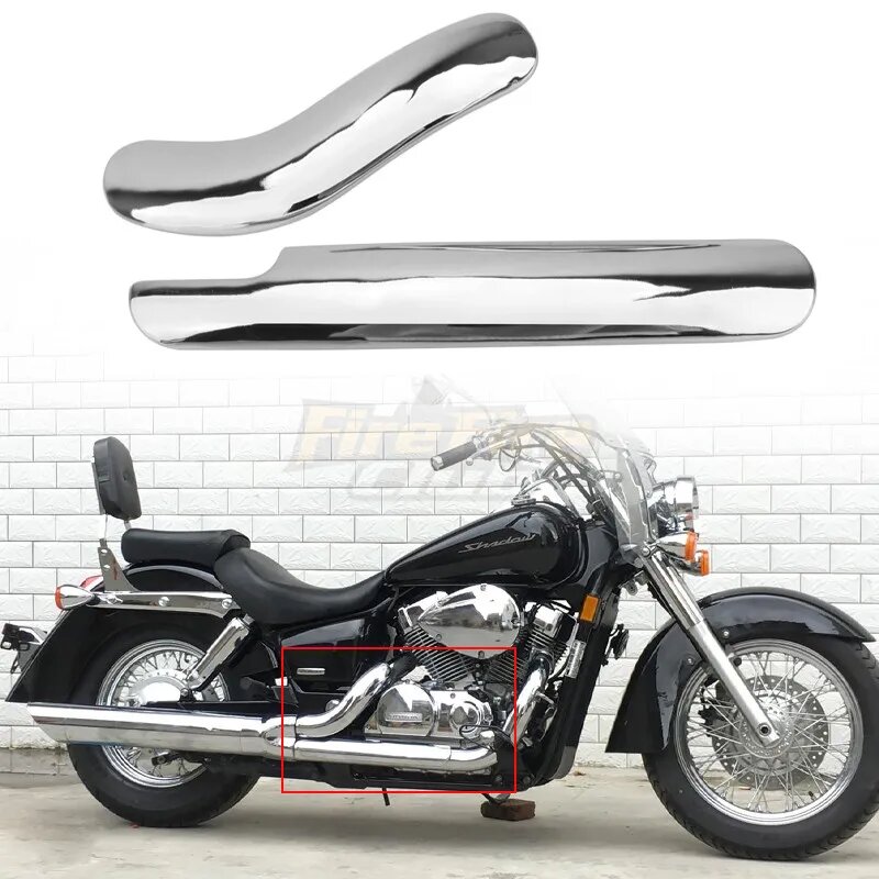 Защитный кожух/теплоизоляция для выхлопной трубы мотоцикла Honda Shadow VT750 VT400 1997-2025
