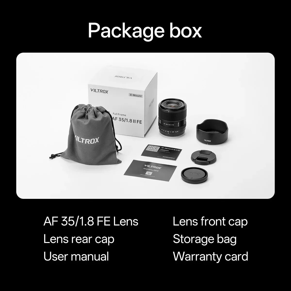 Объектив Viltrox 35mm F1.8 II EVO для Sony FE / Nikon Z For Sony E Mount