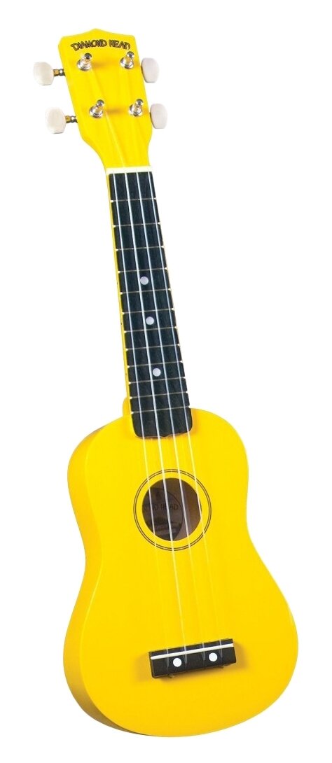 DIAMOND HEAD DU-104 YW - укулеле сопрано чехол в комплекте, желтая