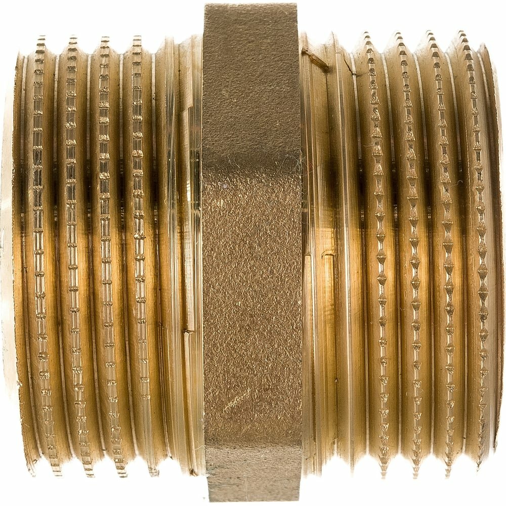 Ниппель прямой LD PRIDE DN25 (1") НР/НР латунь с биркой LD.65.511.25 — фото 1