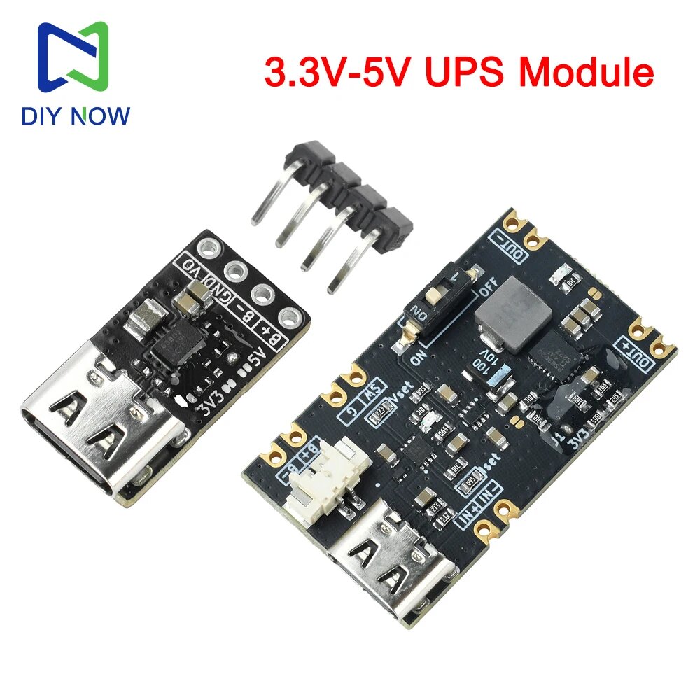 5V Mini Модуль ИБП Type-C для микроконтроллеров — фото 1