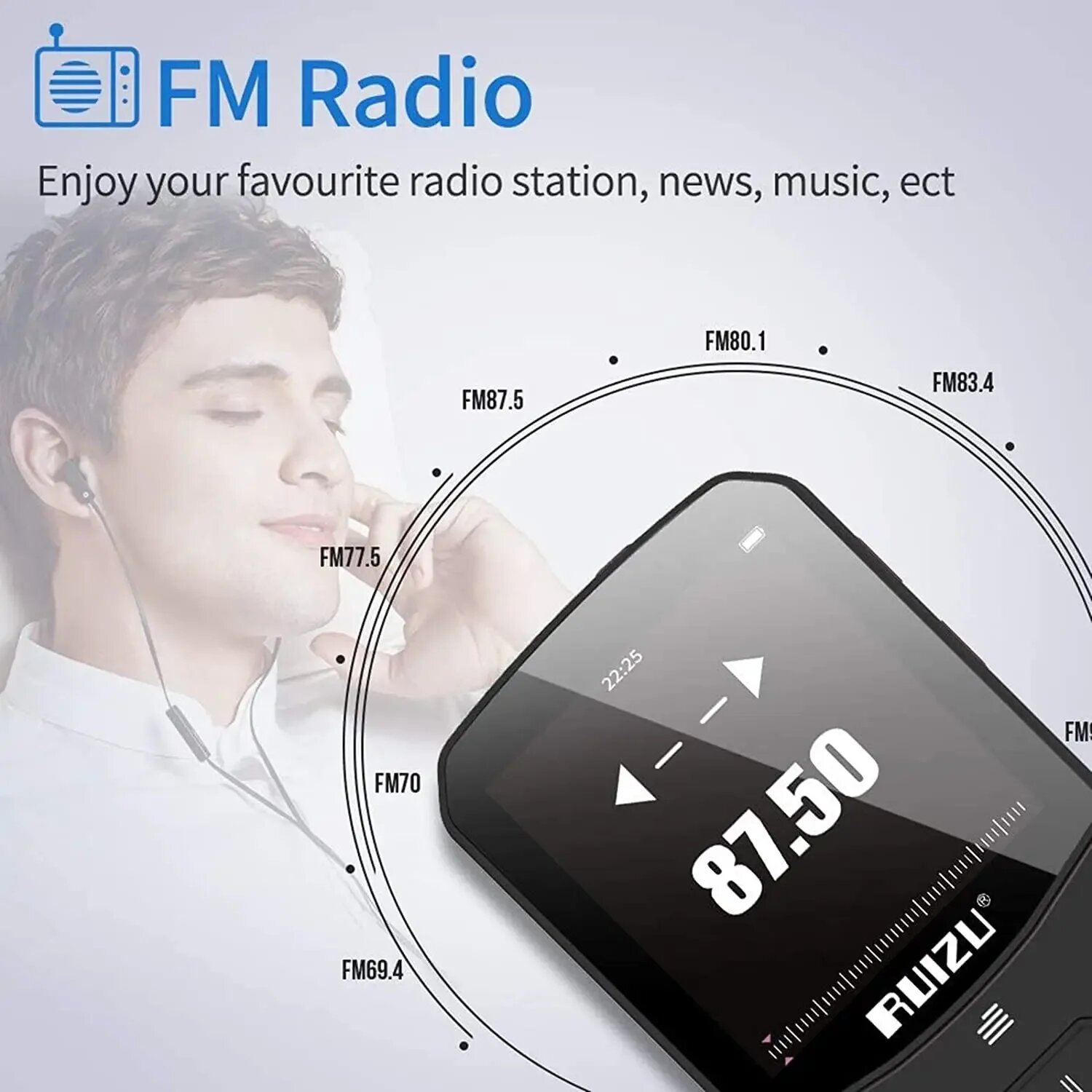 RUIZU X52 Bluetooth MP3-плеер — фото 1