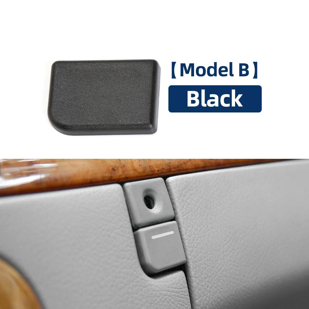 Крышка замка бардачка Mercedes W220, черная, Model B