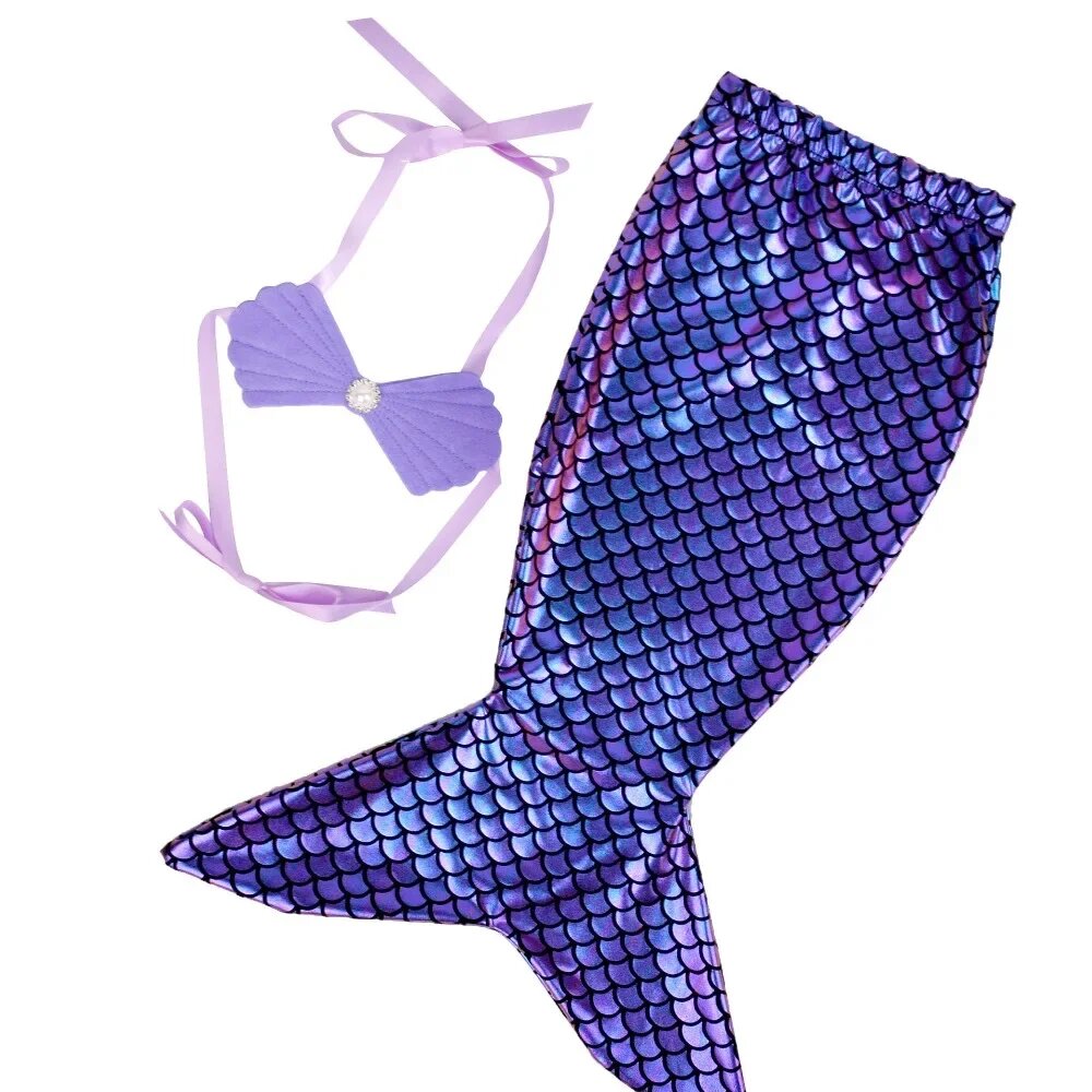 Костюм русалки для младенцев 1-3 лет M 3-6 month, purple