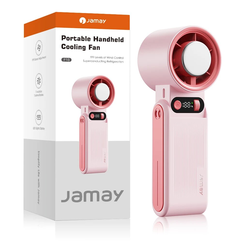 Портативный складной вентилятор 199Gear Pink
