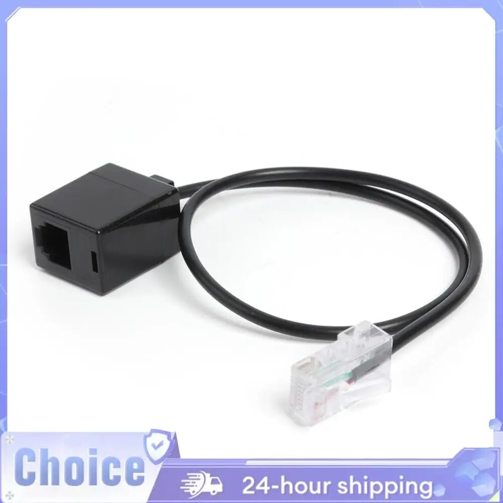 Кабель-адаптер RJ45 на RJ11 черный
