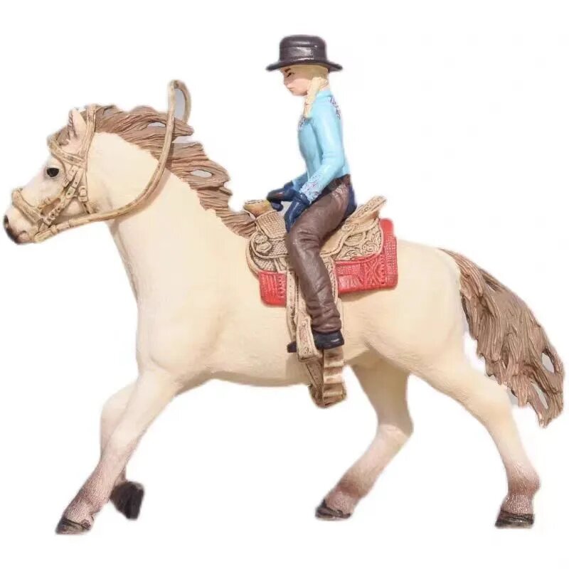 Модель лошади Schleich, немецкий шляйх/конный спорт, мини-имитация лошади