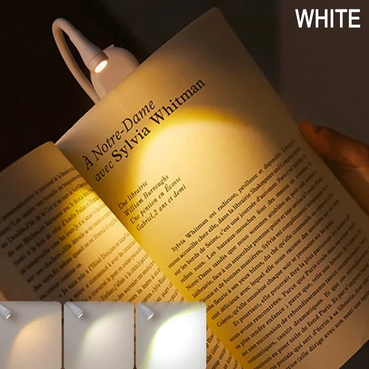 NEWBIRTH Перезаряжаемая LED лампа для чтения 3 цвета Белый, white