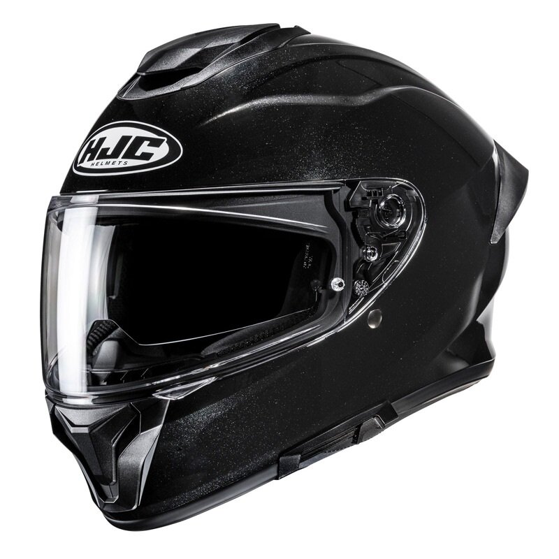 Мотошлем HJC C-71 METAL BLACK. XS. Черный-глянцевый