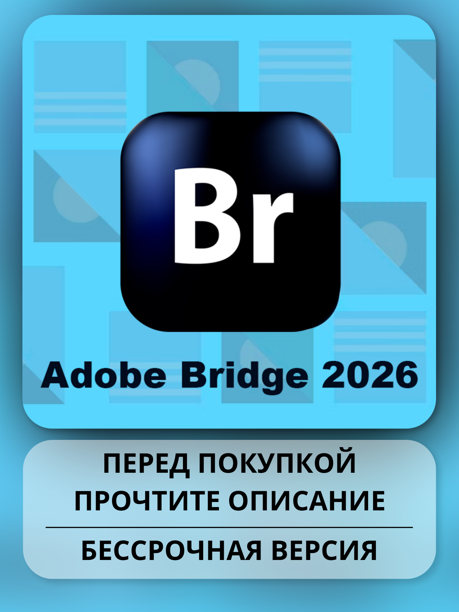 Adobe Bridge 2026 для ПК Windows | Графический редактор | Бессрочный
