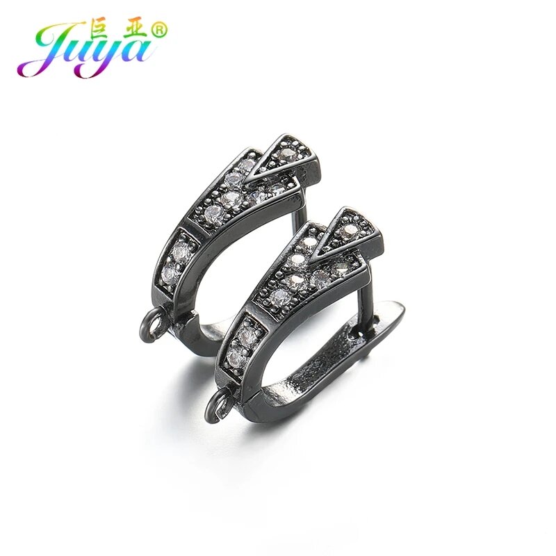 Juya крючки-застежки для серег 18К золото 6 шт Серебряный, Metal Black
