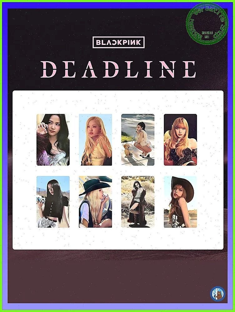 Лимитированная карта BLACKPINK Подарок фанату концерта в Гояне (8 шт.)