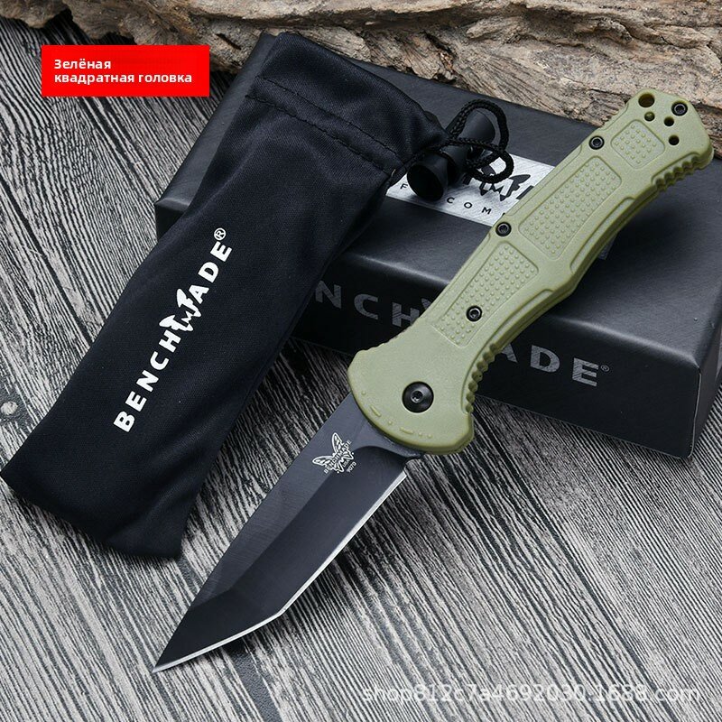 Benchmade9070 Компактный тактический складной нож с очень острым лезвием, универсальный инструмент для кемпинга, активного отдыха и личной самообороны