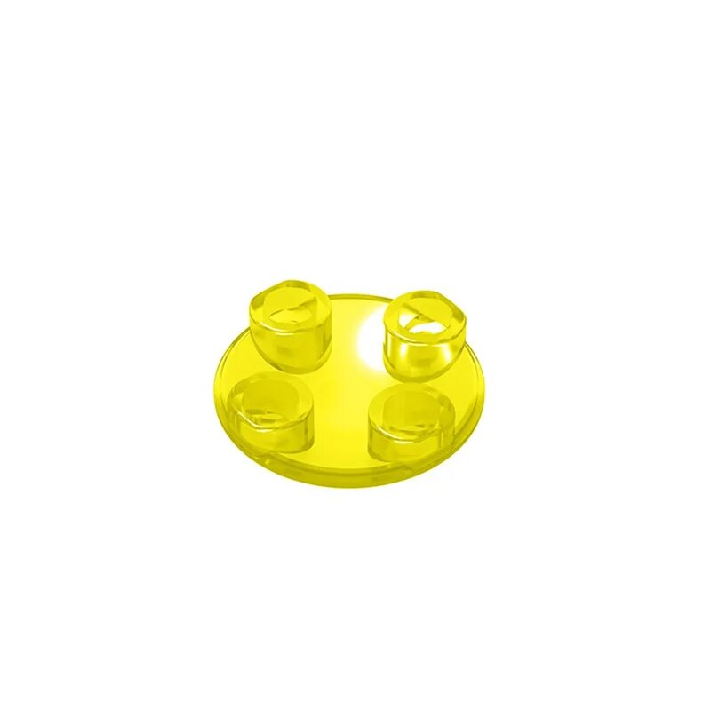 Кирпичик LEGO 2x2 Желтый (Transparent Yellow)