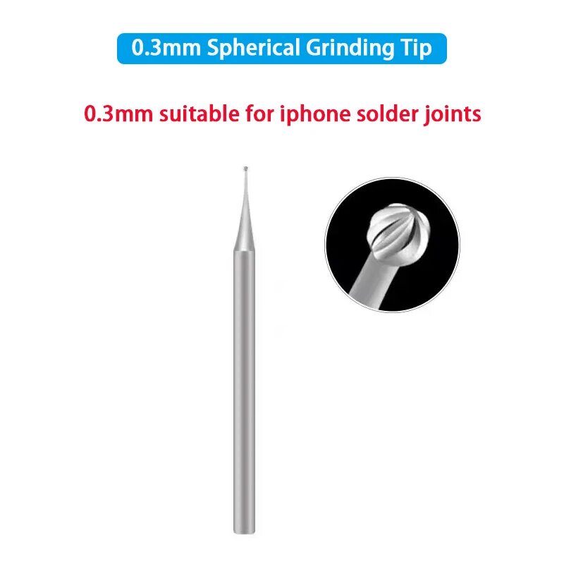 Шлифовальные наконечники из вольфрамовой стали для пайки 3Pcs, 0.3MM