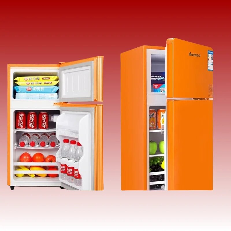Холодильник 53L Home Bottom Freezer Mini с двумя дверями (Холодильник и морозильник)