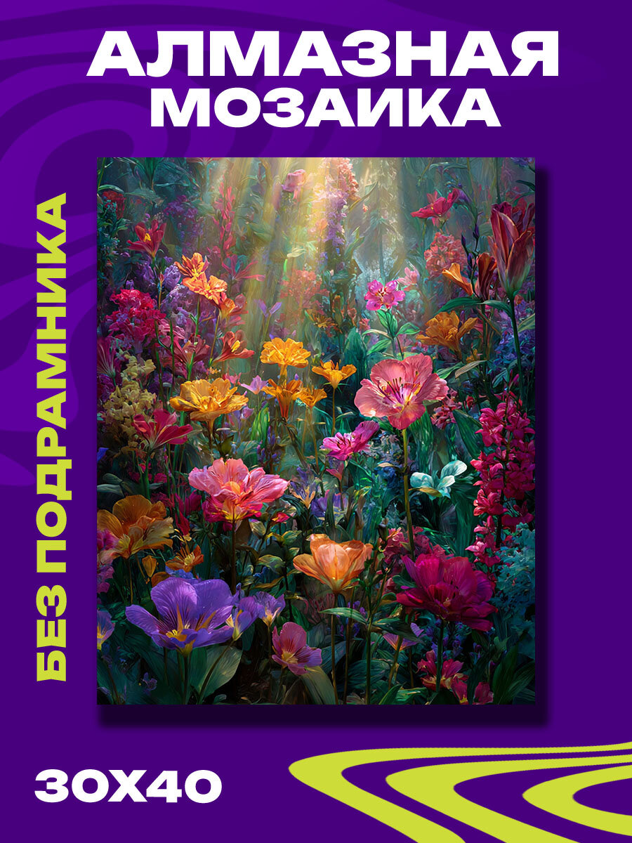 Алмазная мозаика Цветы
