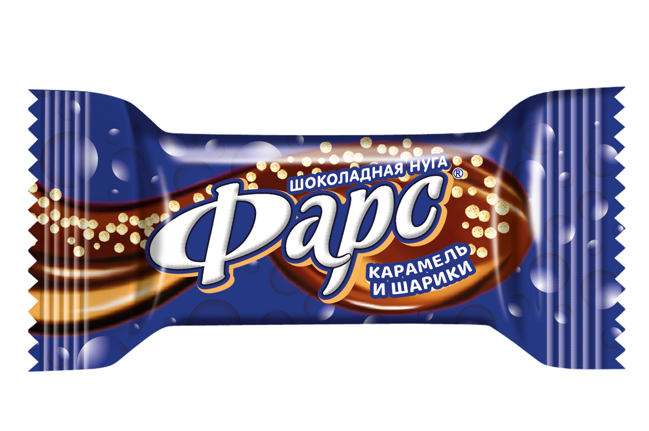 Конфеты Славянка "Кон Фарс", шоколадная нуга, молочный шоколад, 1 кг