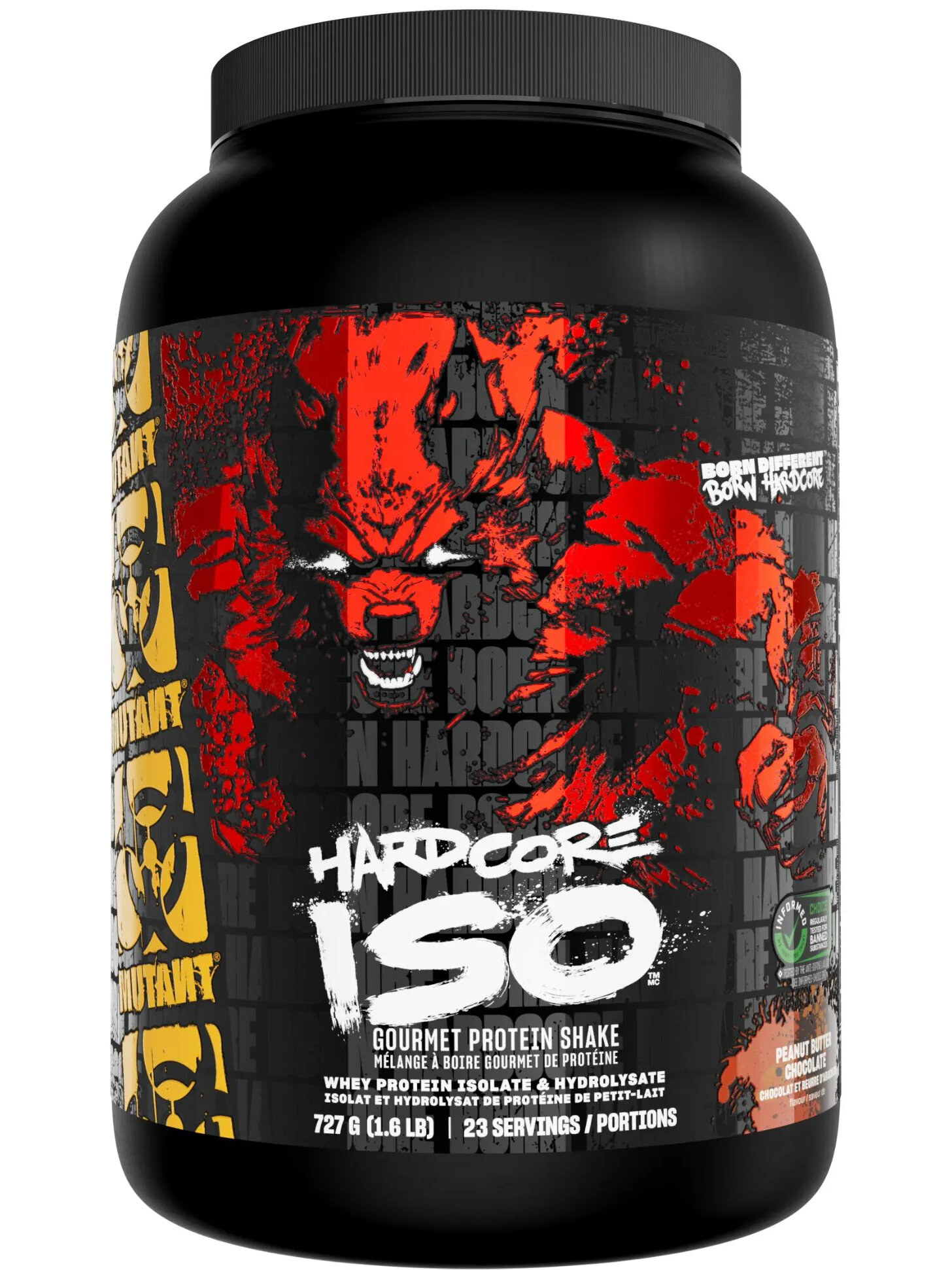 Изолят протеина Mutant Hardcore Iso 727 г, Шоколад - Арахисовое Масло