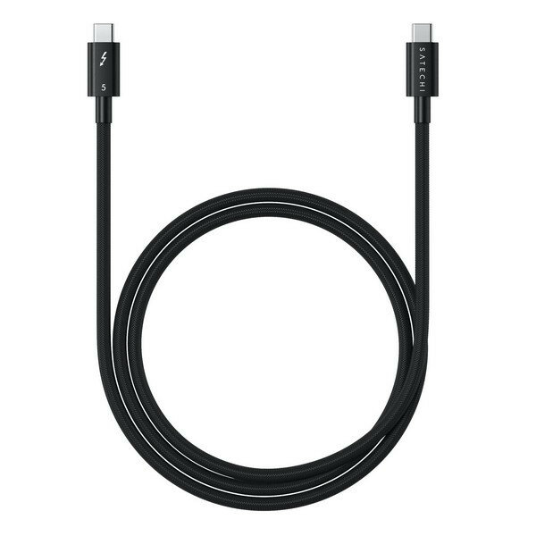 Кабель Satechi Thunderbolt 5 Pro USB-C - USB-C 1 м 240 Вт (ST-YTB5100K) Black