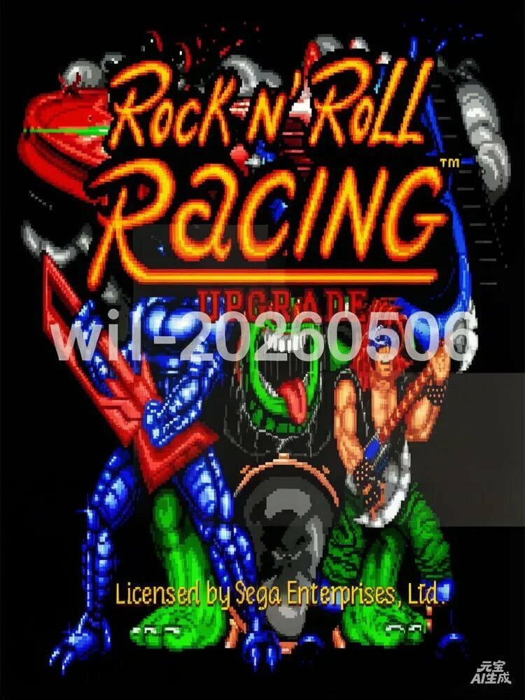 Картридж для 16 bit " Rock n' Roll Racing Update (RUS)" (без коробки)