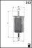 Фильтр Топливный Mazda 3/Ford Focus C-Max/Volvo S40 1.4-2.4L 2003 > (MECAFILTER ...