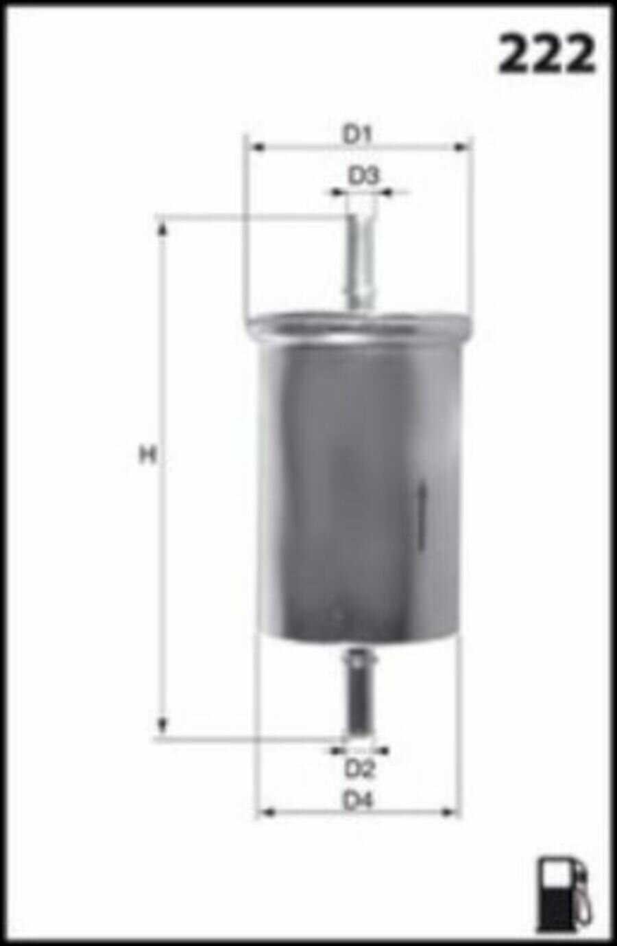 Фильтр Топливный Mazda 3/Ford Focus C-Max/Volvo S40 1.4-2.4L 2003 > (MECAFILTER ELE6027)