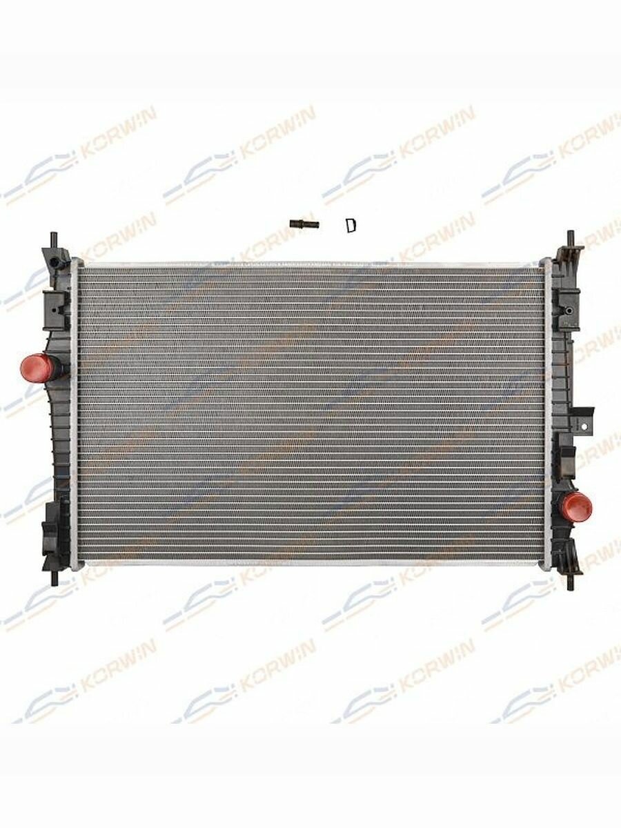 Радиатор охлаждения Peugeot Expert (K0) 16-/Citroen Jumpy (K0) 16- паяный