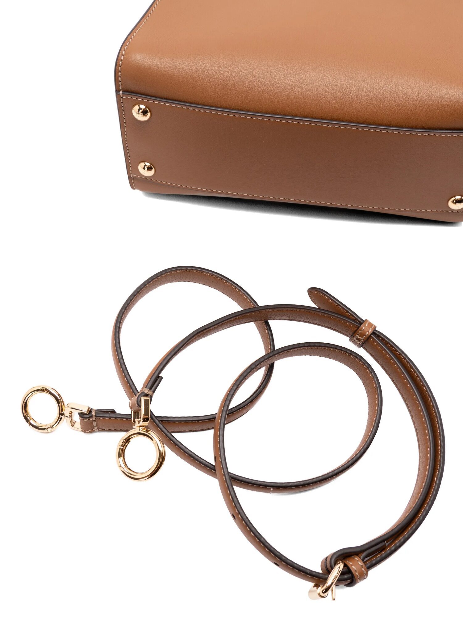 Сумка FENDI Peekaboo, brown — фото 1