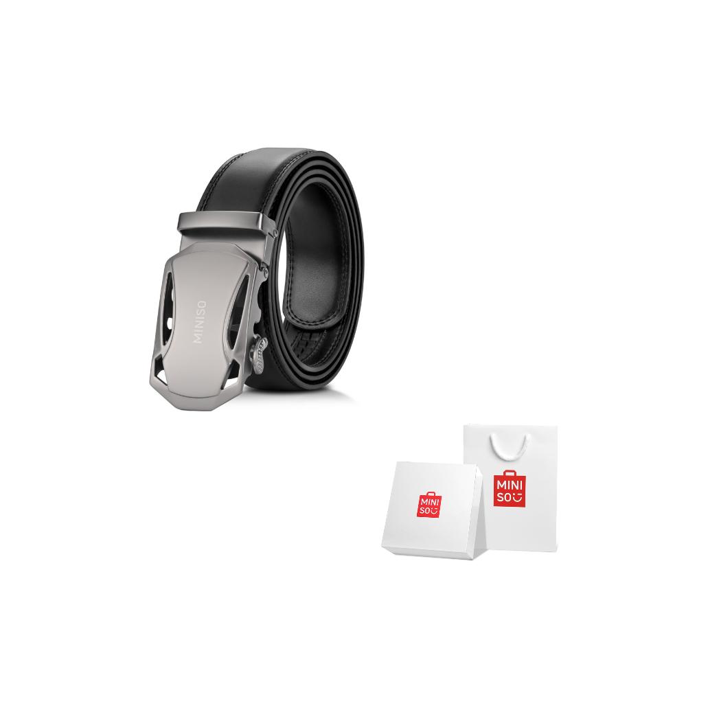 Miniso Ремни из коровьей кожи мужские 3,5 см 110cm