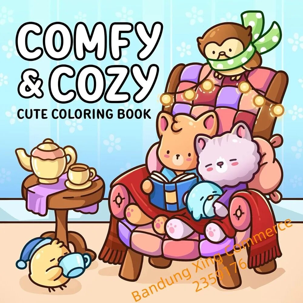 Раскраска антистресс для взрослых и подростков Coco Wyo -COMFy&COZy 55