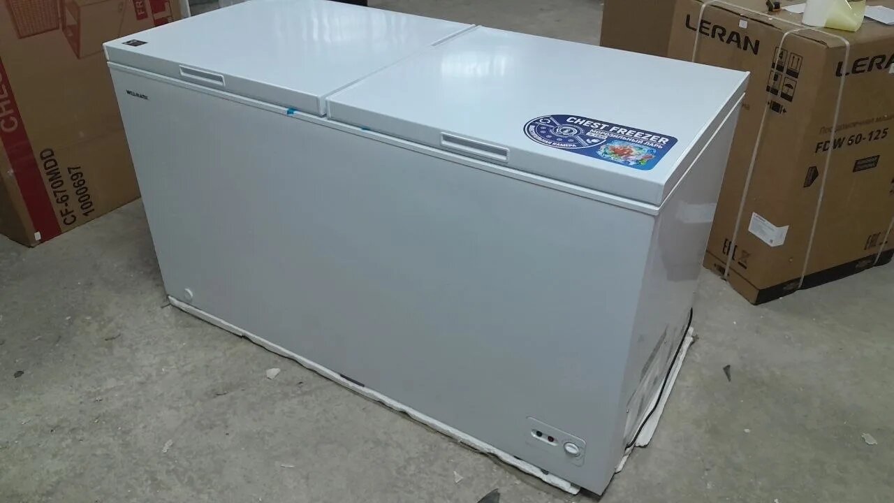 Ларь морозильный WILLMARK CF-670MDD белый, 550л (уценка)