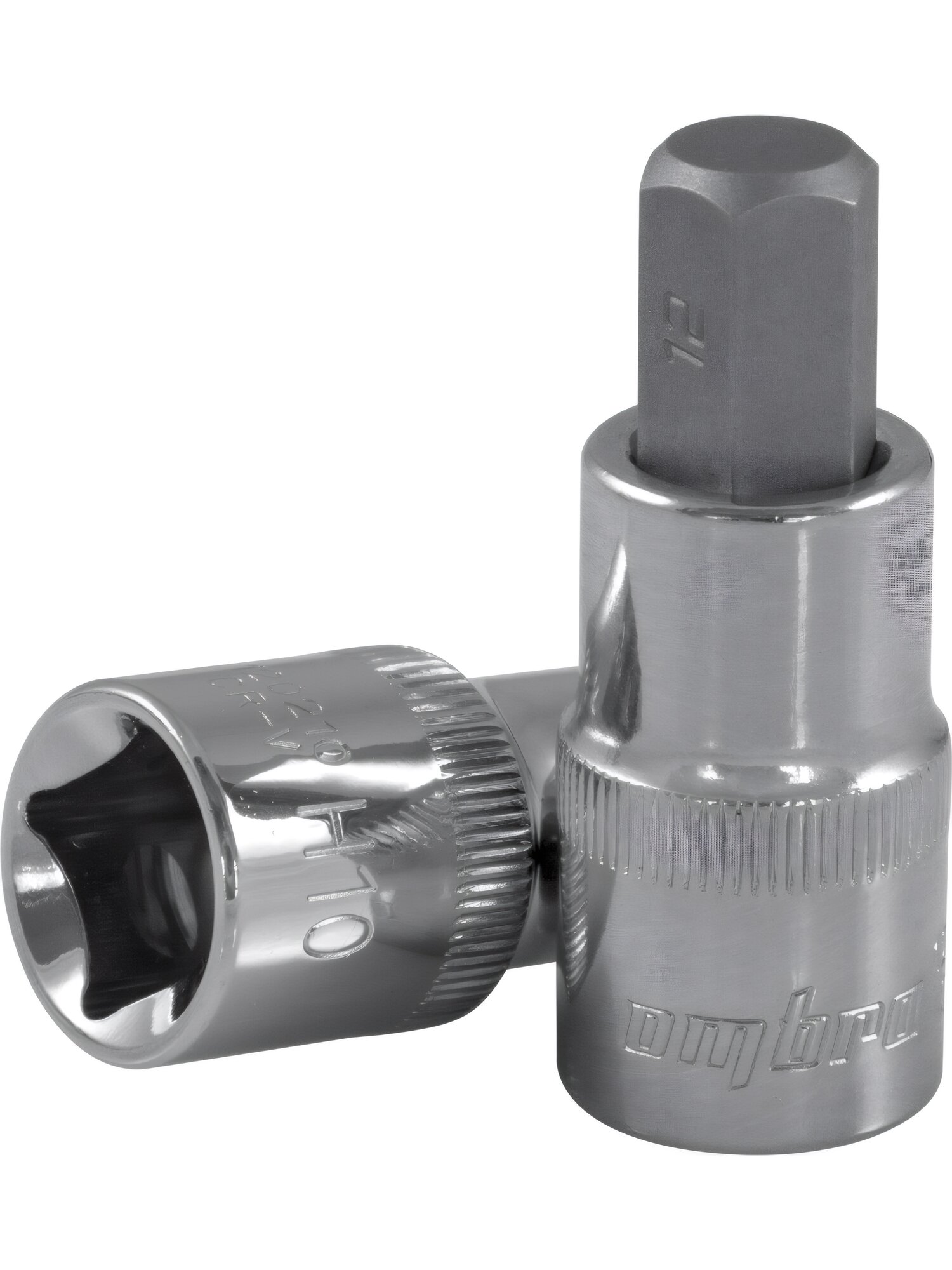 Насадка торцевая 1/2"DR с вставкой-битой шестигранной, Н12 Ombra 120212
