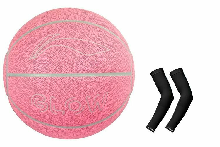 Баскетбольный мяч унисекс Li Ning Badfive Pu, розовый, размер 7
