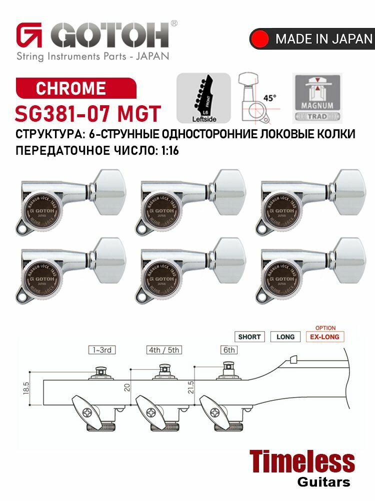 GOTOH SG381-07 MGT гитарные колки с самоблокировкой