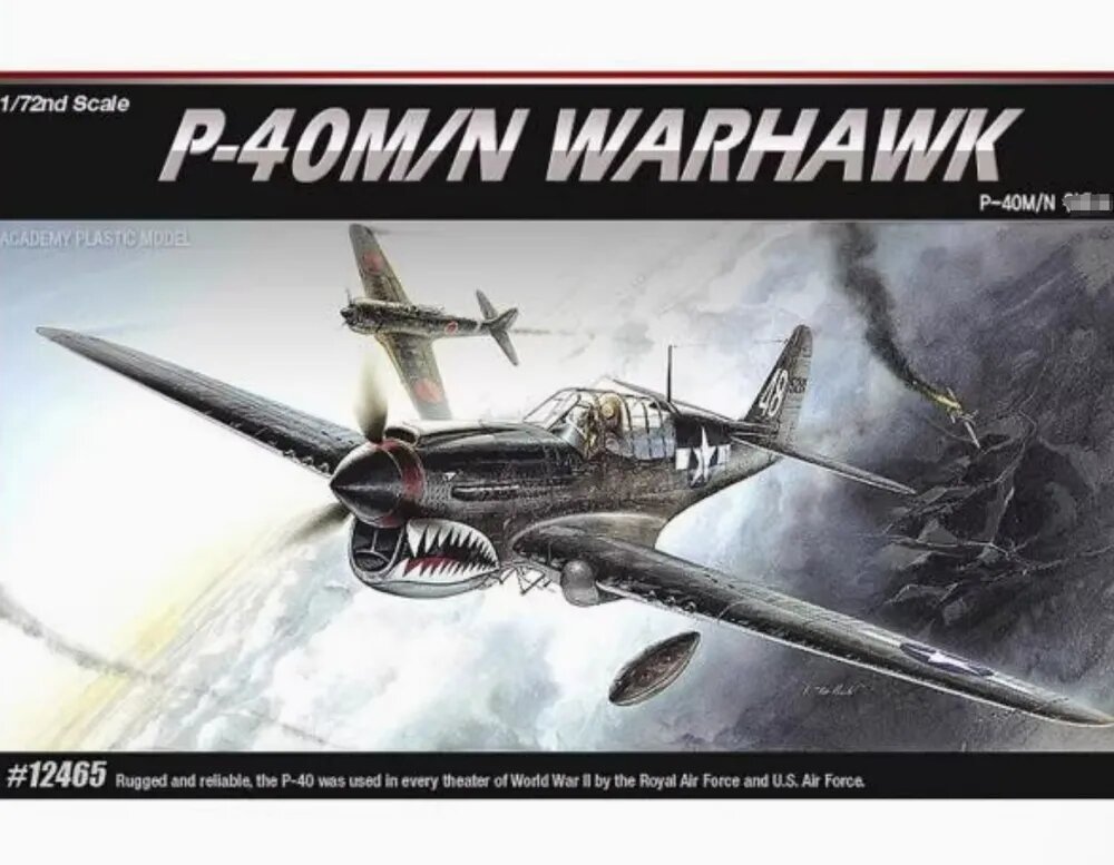 Academy 12465 1/72 P-40M/N Warhawk сборная модель самолета
