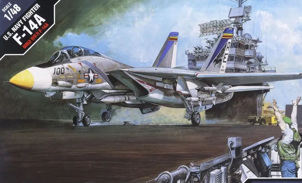 Academy 12253 1/48 F-14A Tomcat сборная модель самолета ABS пластик