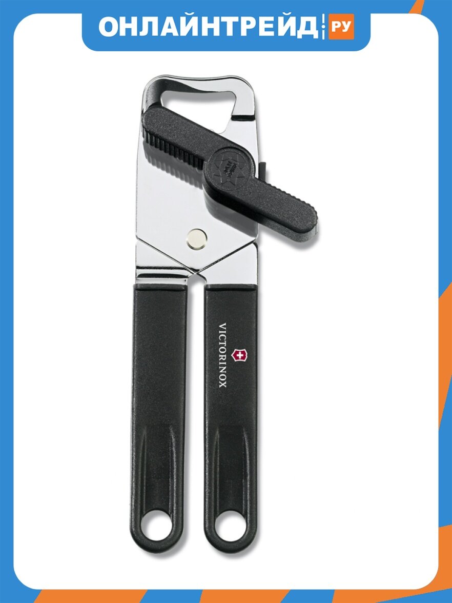 Консервный нож Victorinox 7.6857.3, универсальный, чёрный